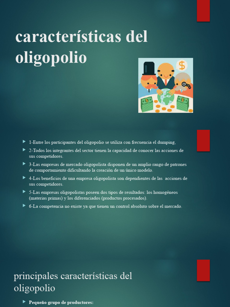 Características Del Oligopolio (1) | PDF