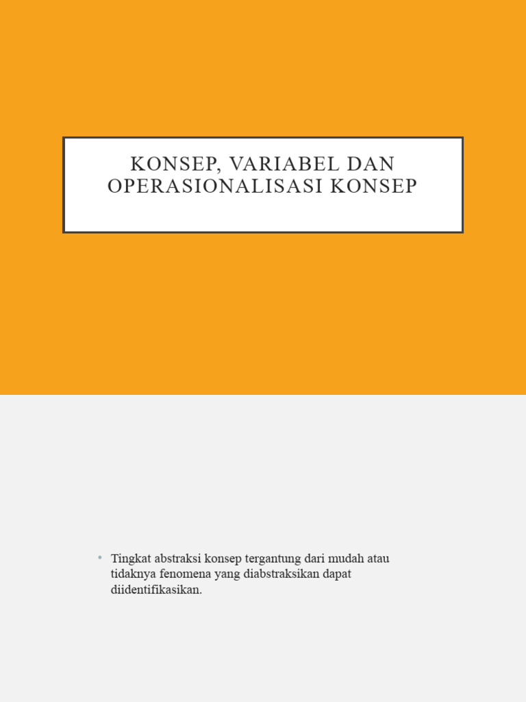 185 - 20221221070531 - Konsep, Variabel Dan Operasionalisasi Konsep | PDF