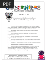 Copernicus Olympiad | PDF | Science & Mathematics