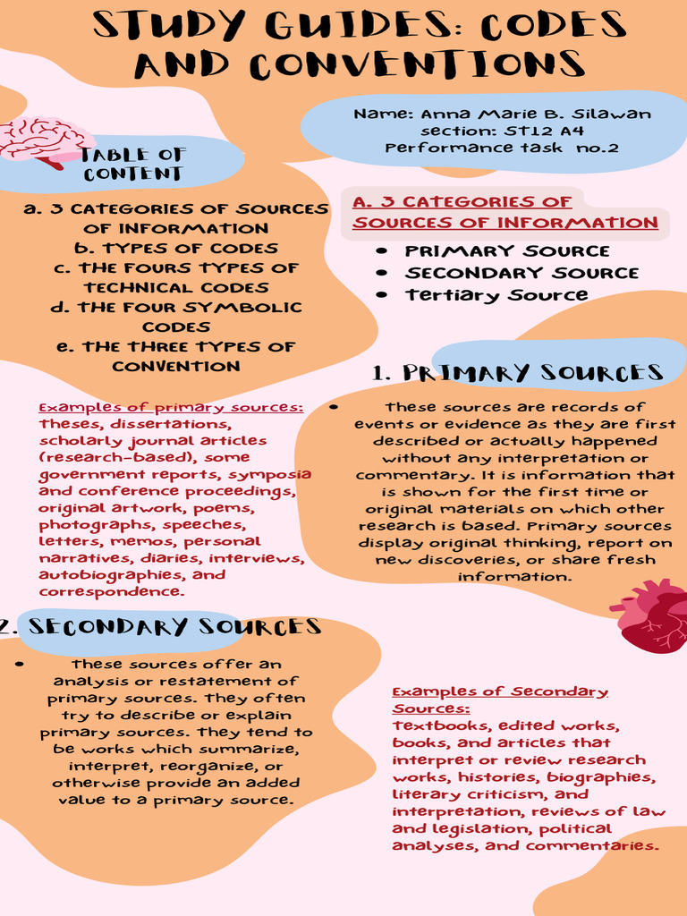 Study Guides Codes and Conventions | PDF