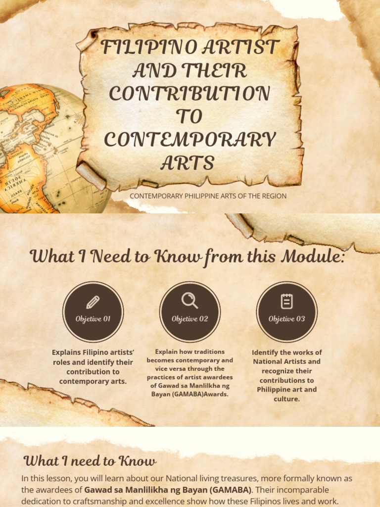 Filipino Art and GAMABA Awards | PDF | Weaving