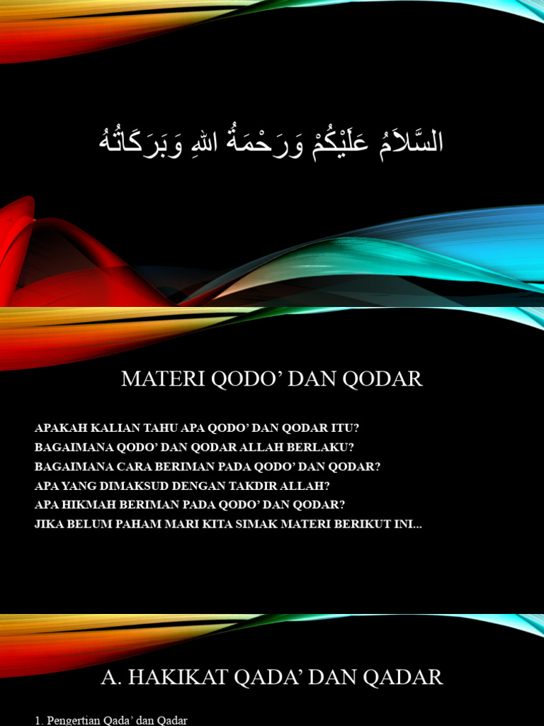 Qodo' Dan Qodar | PDF