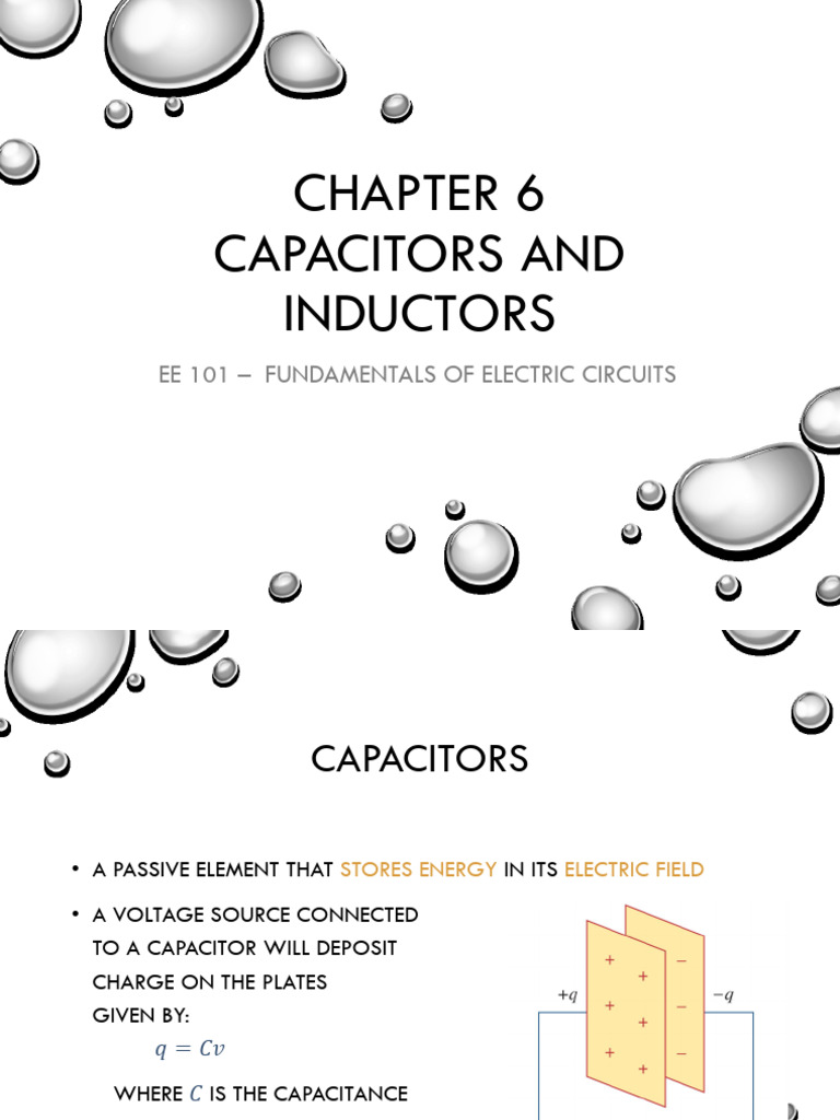 EE 101 Chapter6 - CapacitorsAndInductors | Download Free PDF | Capacitor | Inductor