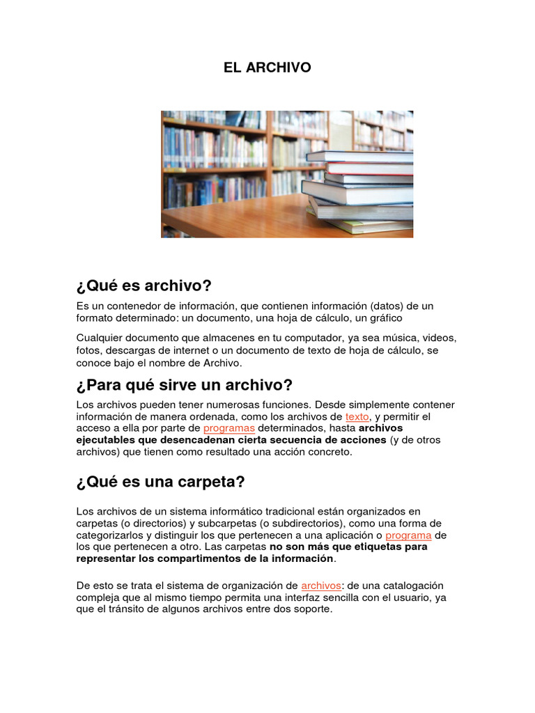 El Archivo PDF | PDF | Archivo de computadora | Arquitectura de Computadores