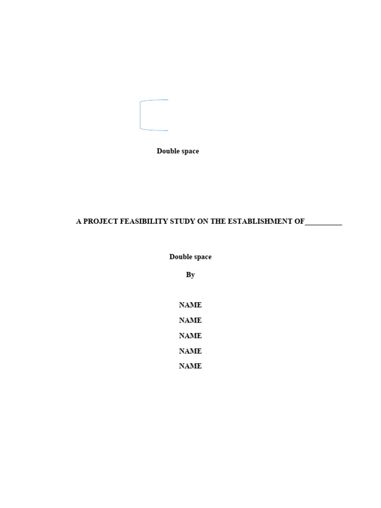 Feasibility Study Format | Download Free PDF | Demand | Marketing