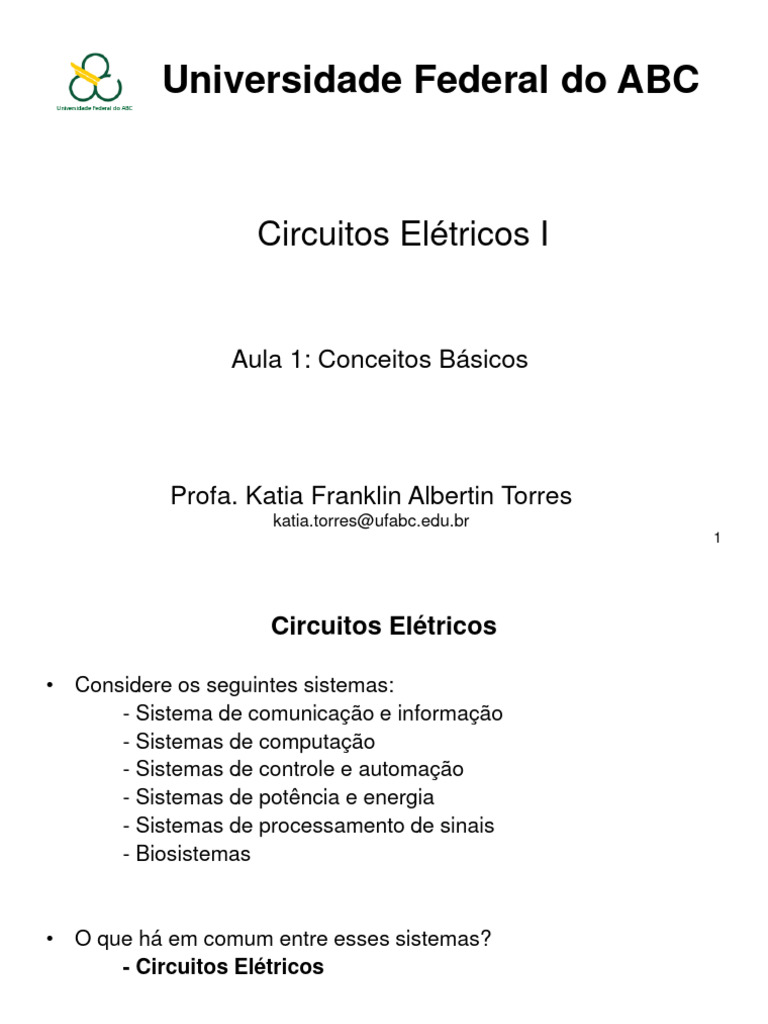01b - Conceitos Básicos | PDF | Rede elétrica | Eletricidade