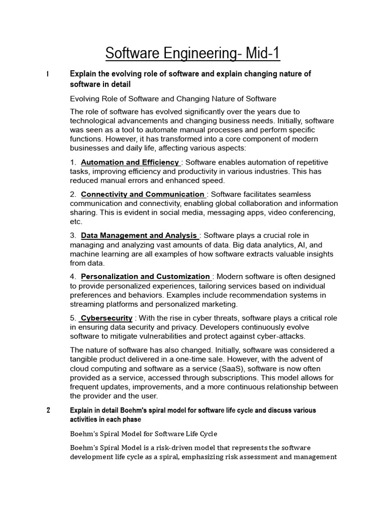 Software Engineering | PDF | Software Development Process | Modular ... Software Engineering | PDF | Software Development Process | Modular ...
