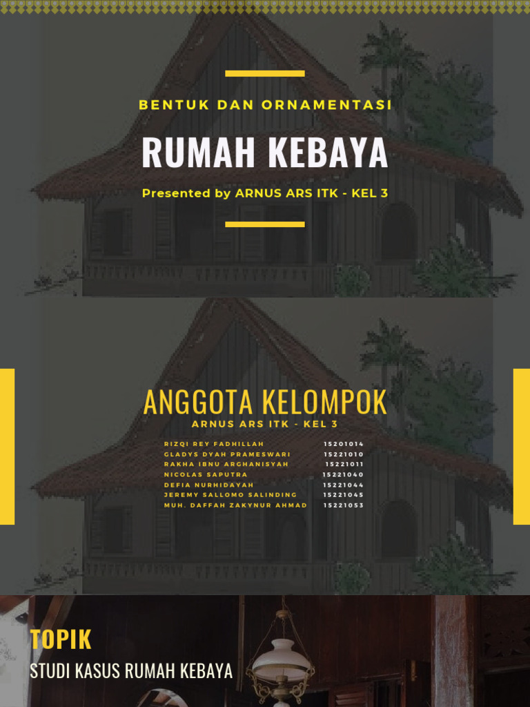 Sejarah dan Filosofi Rumah Kebaya | PDF