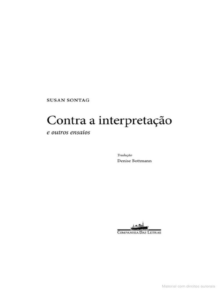 Contra-A-Interpretacao Susan Strong | PDF