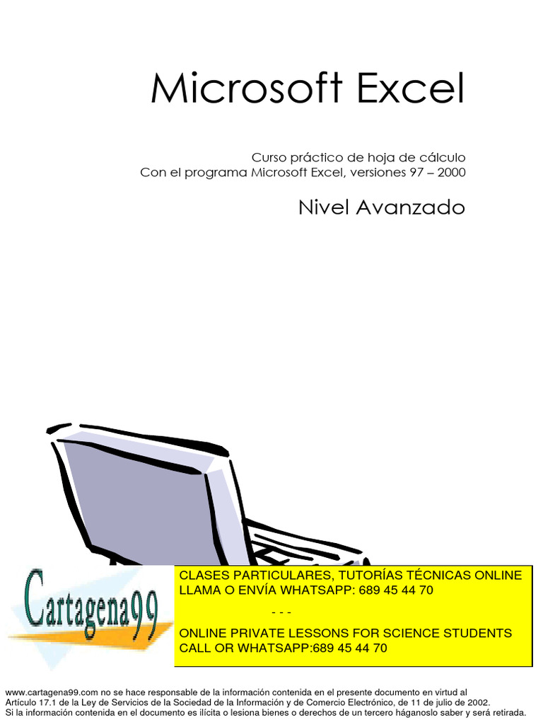 Curso Excel Avanzado | PDF | Microsoft Excel | Hoja de cálculo