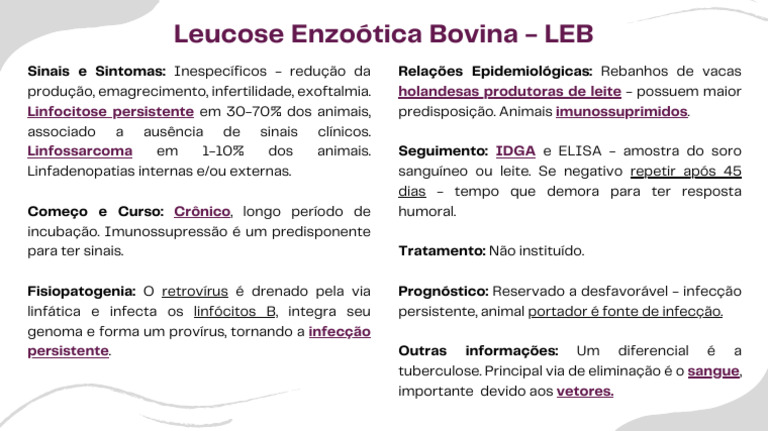 Leucose Enzoótica Bovina - LEB | PDF | Autoajuda