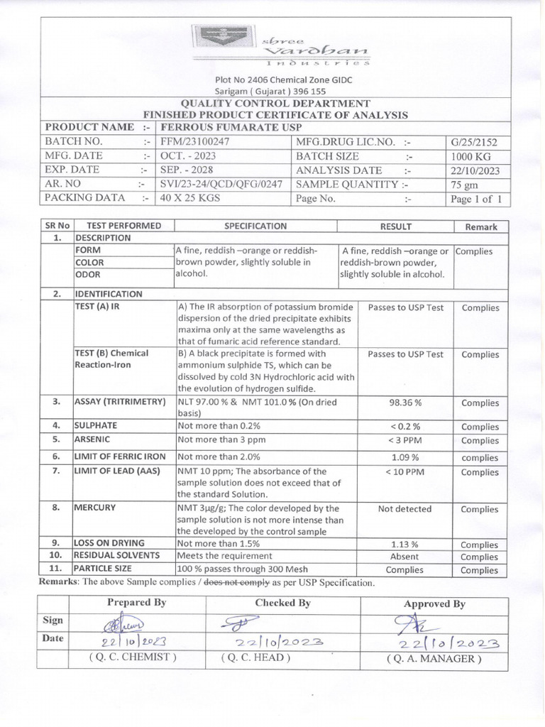 300 Mesh Coa | PDF