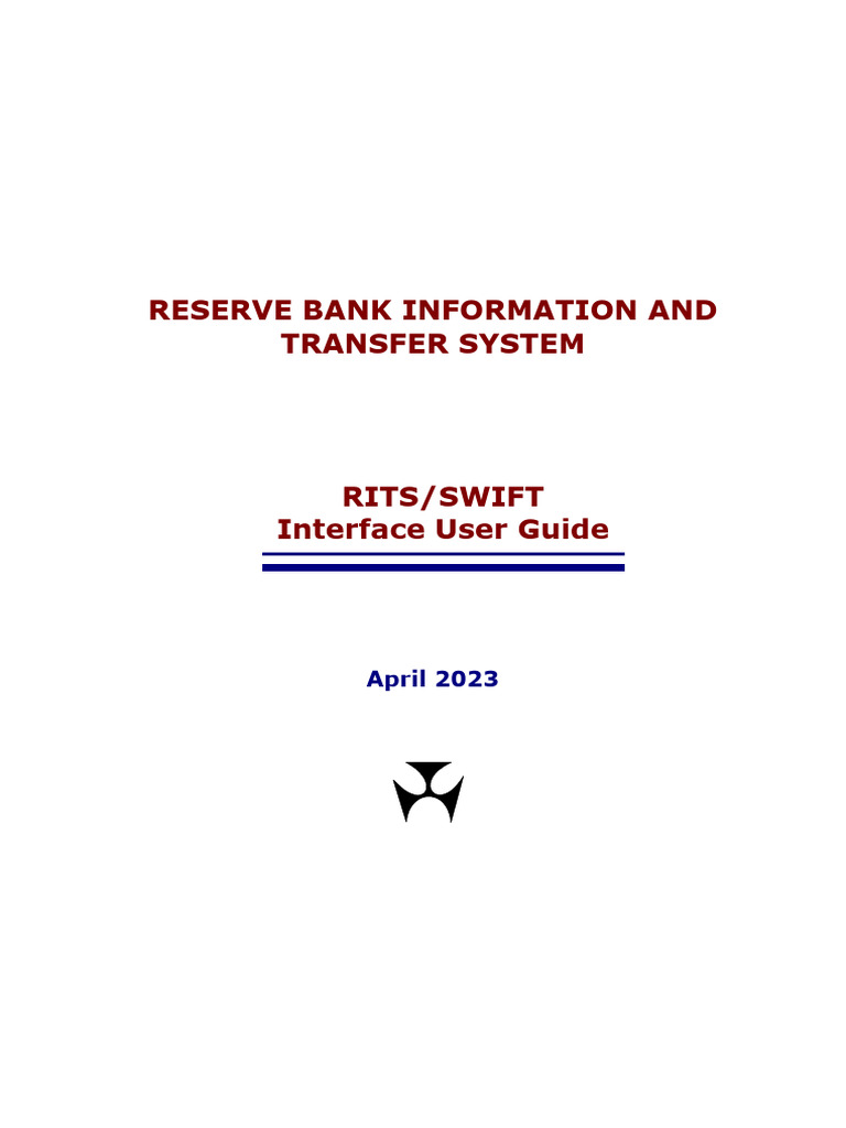 RITSWIFT Interface User Guide | PDF | Information | Transmission ...