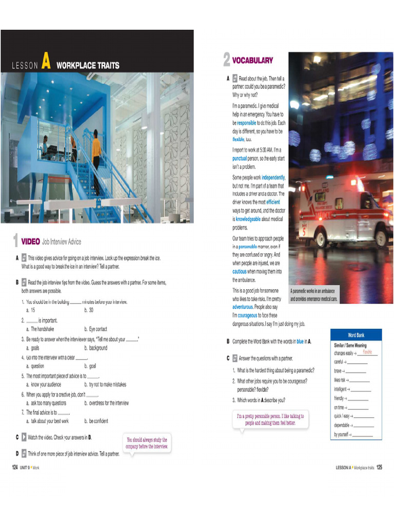 Workplace Worksheet | PDF