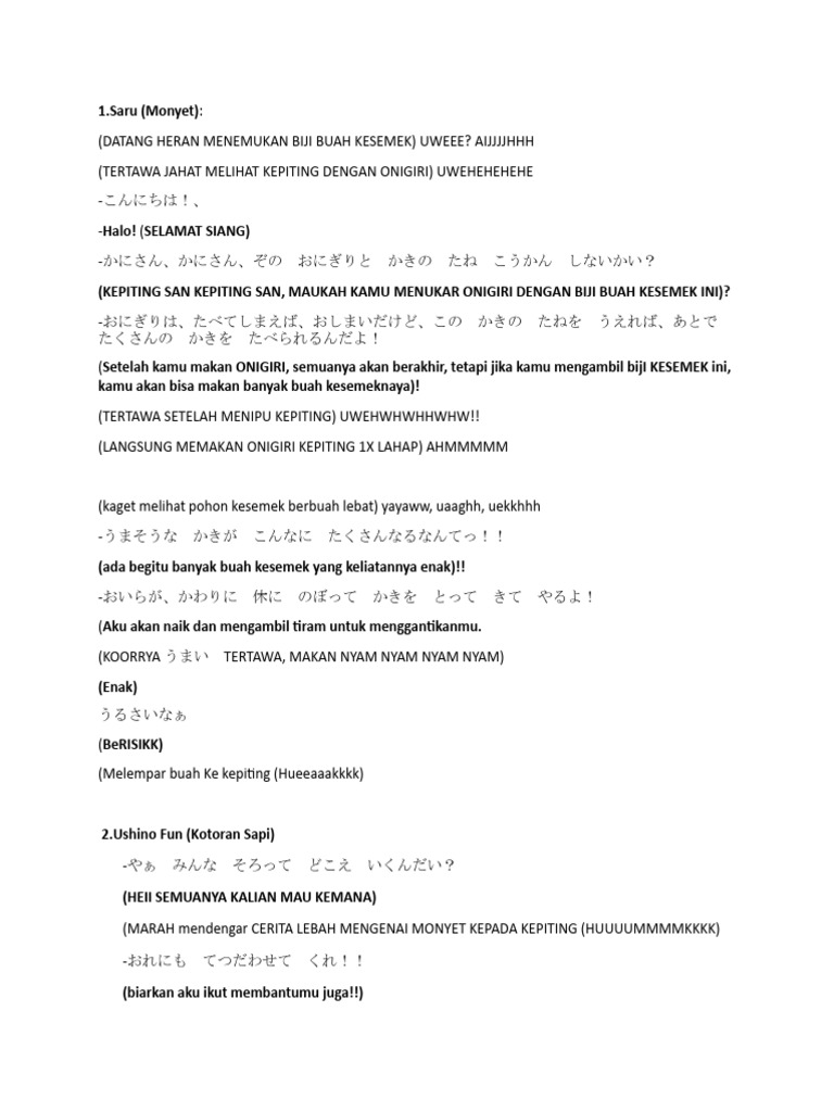 Naskah Monyet, Tai Sapi | PDF | Memasak, Makanan, & Anggur | Seni ...