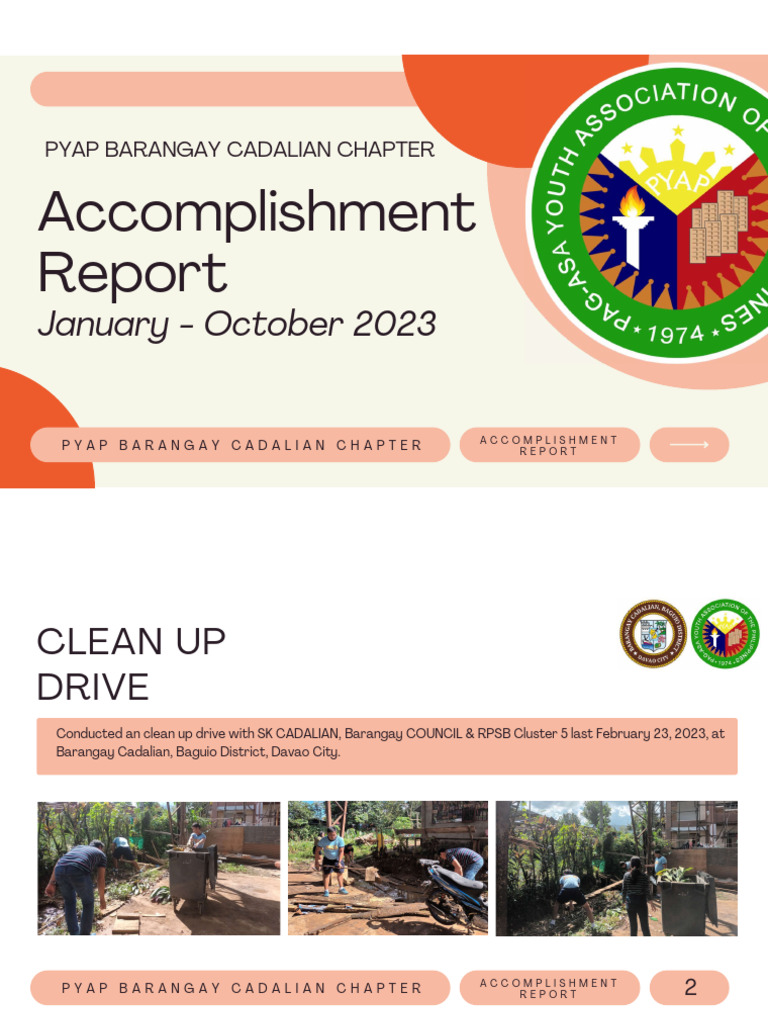 Pyap Cadalian Report Jan-Oct, 2023 | PDF