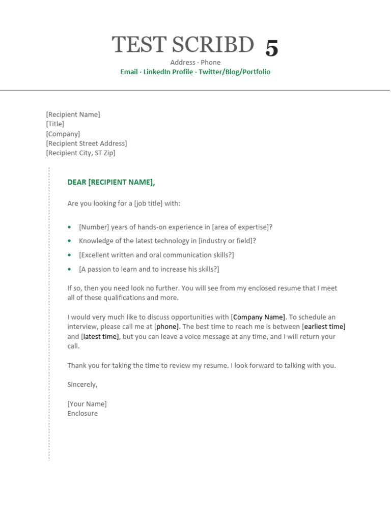 Test Scribd 5 | PDF | Career & Growth | Business