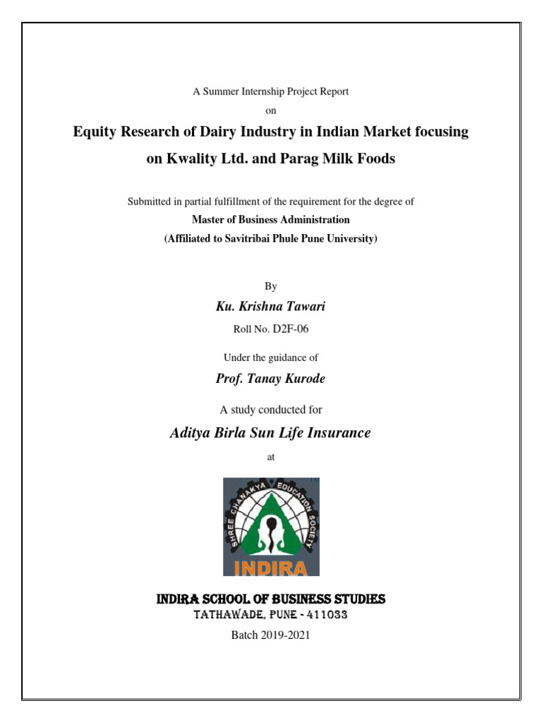 Ku. Krishna Deepak Tawari | PDF | Dairy | Milk Ku. Krishna Deepak Tawari | PDF | Dairy | Milk