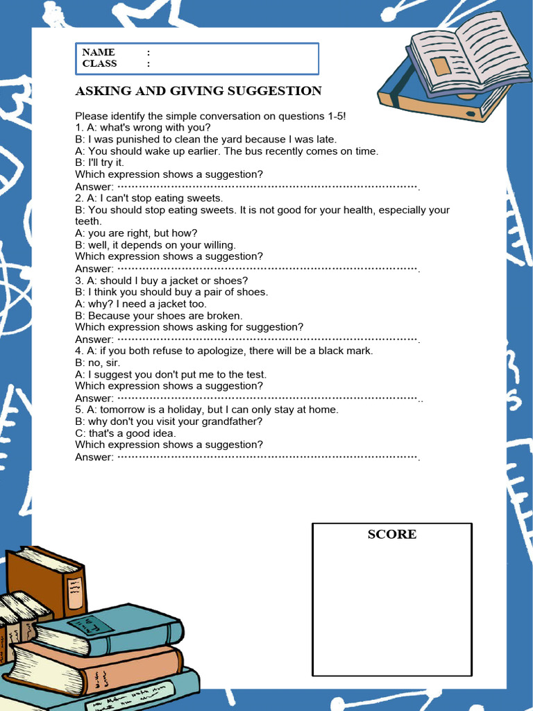 Blue White Modern Book Page Border | PDF