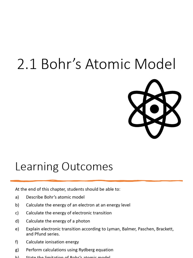 2.1 Bohr's Student Version PDF | PDF | Emission Spectrum | Energy Level