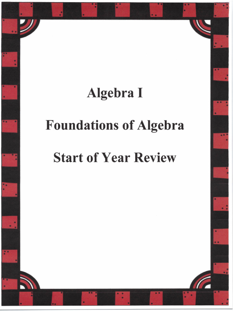 FoundationsofAlgebraWorksheet9 1 | PDF
