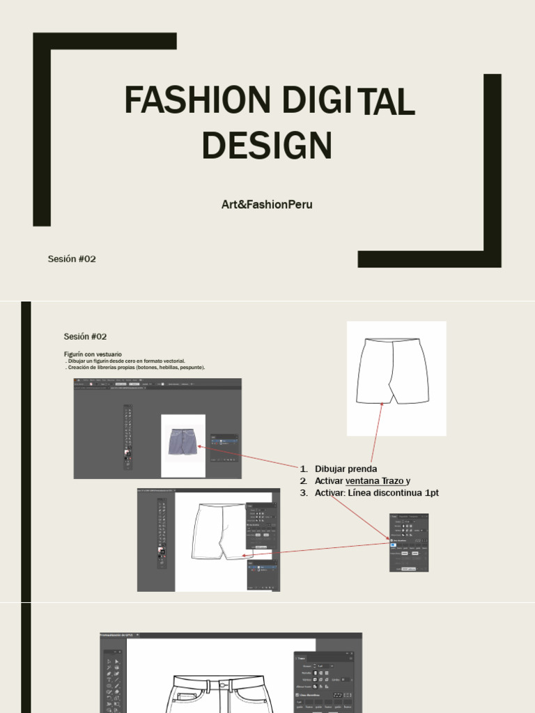 Fashion Digital Design Illustrator - Sesion 2 | PDF | Hogar, jardinería y bricolaje