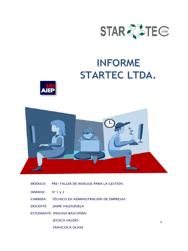 STARTEC - Paulina Bascuñan, Jessica Valdés, Francisca Olave, Instituto AIEP | PDF | Transporte ...