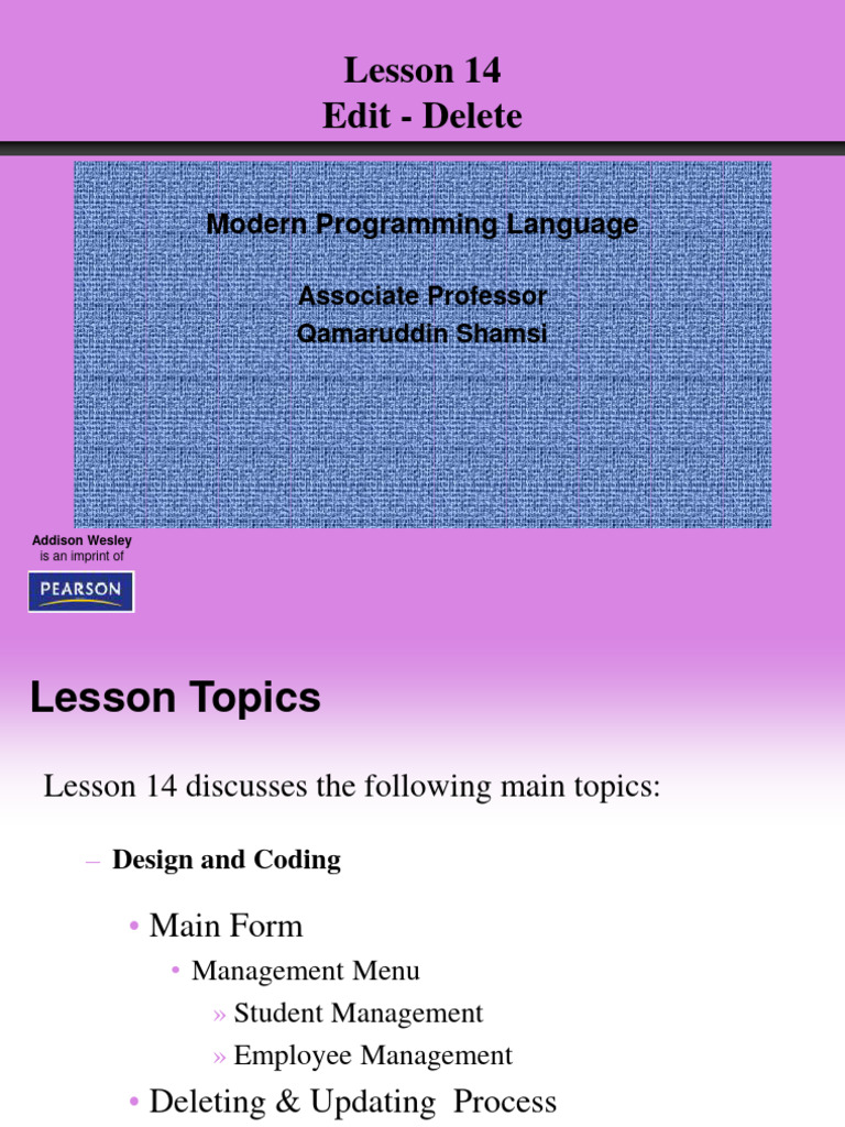 Lesson 14 | PDF