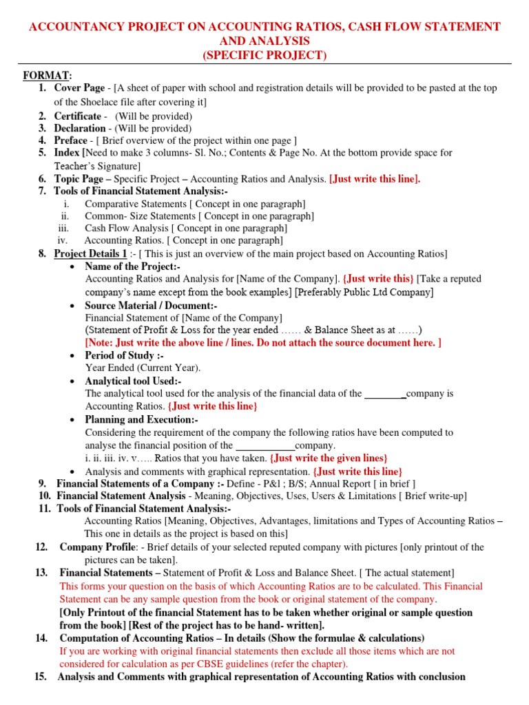 Accountancy Specific Project 2023-24 | PDF | Financial Statement ...