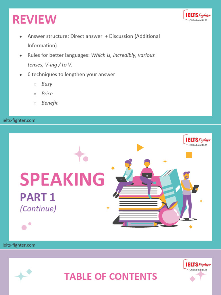 SPEAKING - UNIT 2 - PART 1 - TECHNIQUES (Bu I 2) | PDF