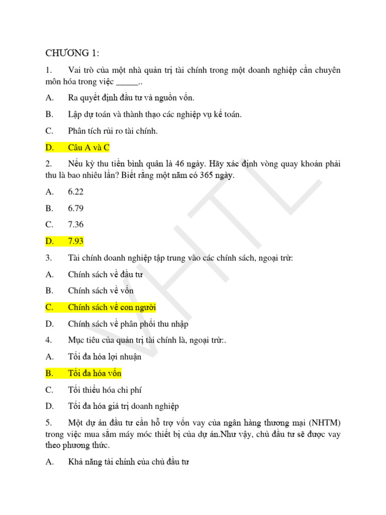 QLTC 1,2,3,4,5 | PDF