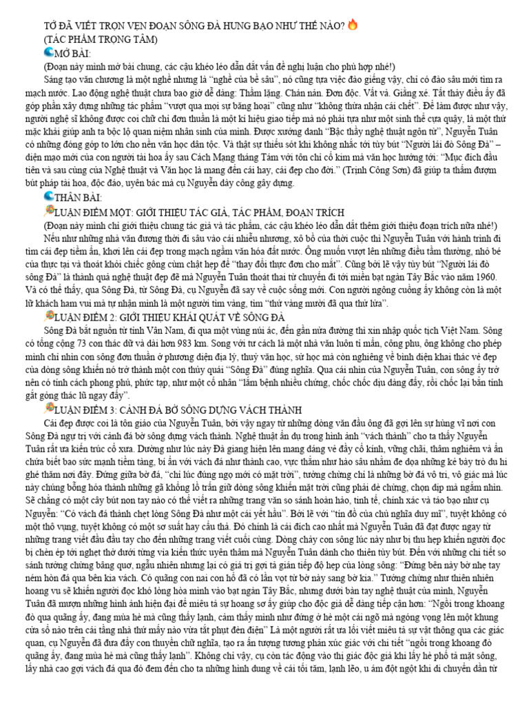 Sông Đà Hung B o | PDF