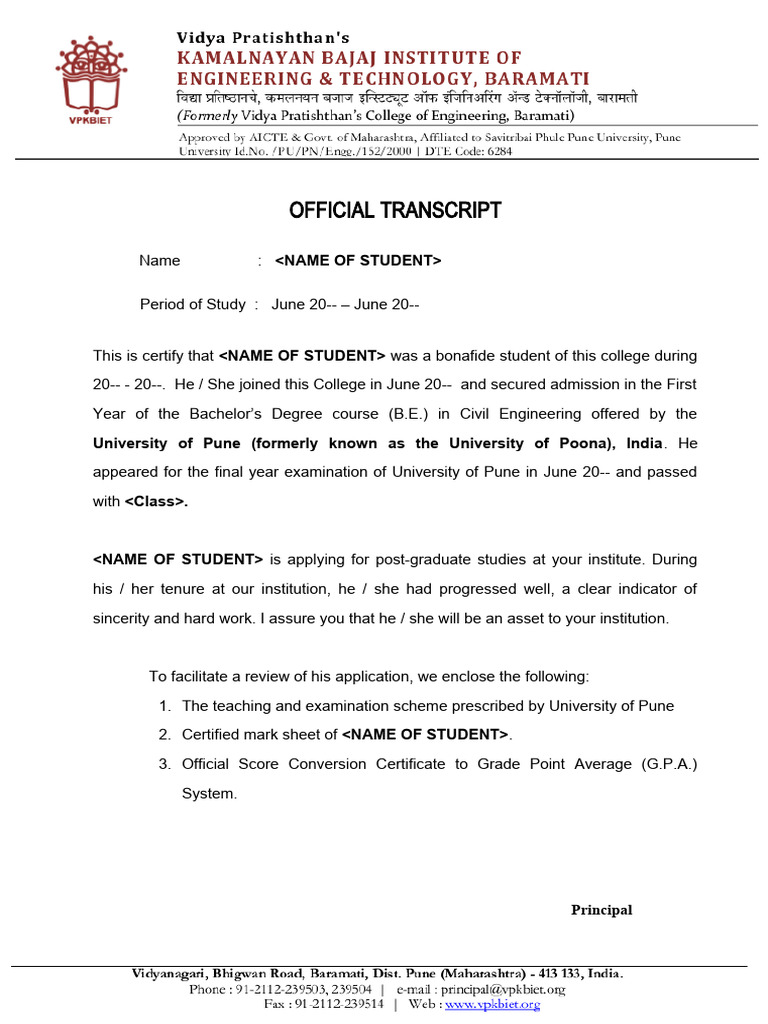 Civil Engineering Template | PDF | Academic Degree | Bachelor's Degree