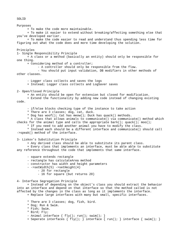 SOLID | PDF | Method (Computer Programming) | Class (Computer Programming)