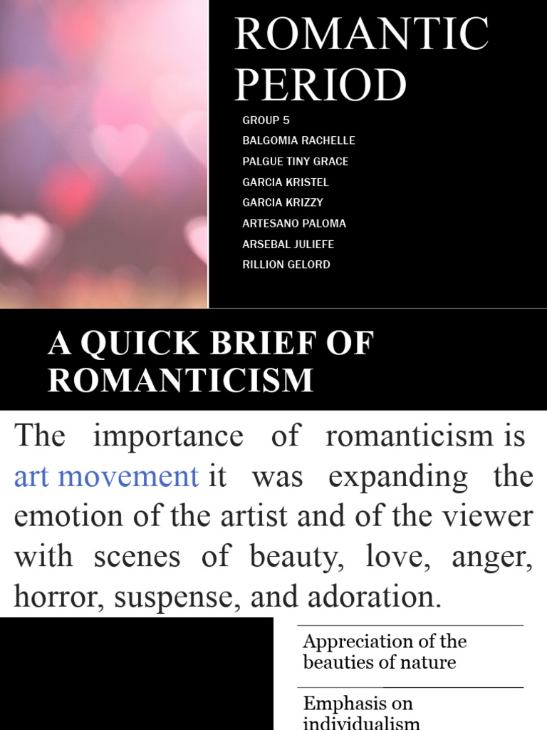 Romantic Period | PDF | Romanticism | Gothic Architecture