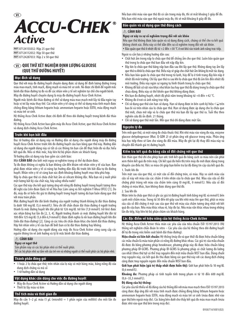 Pi Accu-Chek Active Test Strip 0222.v01 | PDF