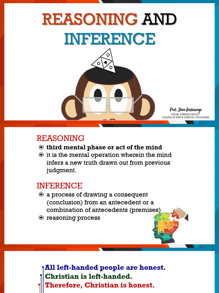 Topic 4. Reasoning Inferences | PDF | Inference | Deductive Reasoning Topic 4. Reasoning Inferences | PDF | Inference | Deductive Reasoning