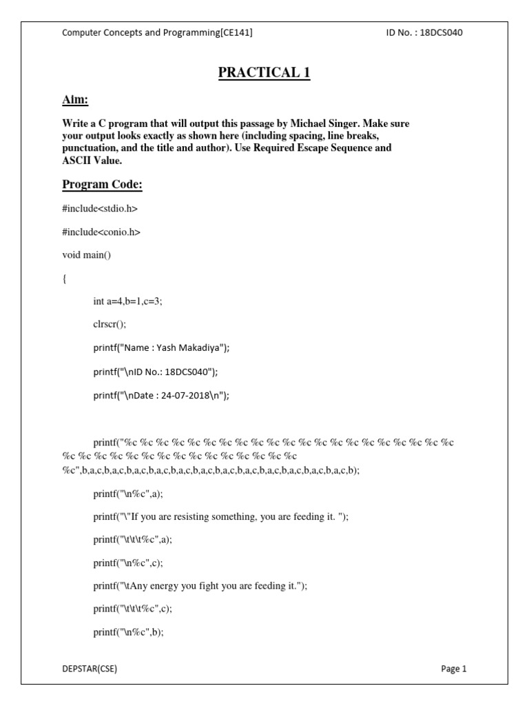 Practical File Cse Pdf Computer Engineering Software Development