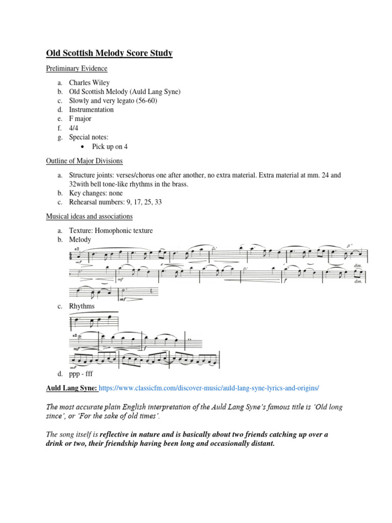 Instrumental Conducting Score Study Word Document | PDF | Elements Of ...