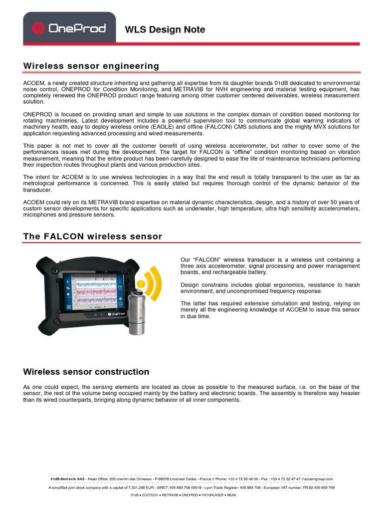 TDS3150 July 2016 B WLS Wireless Tri Axial Sensor Design Note en | PDF | Sensor | Physical Sciences