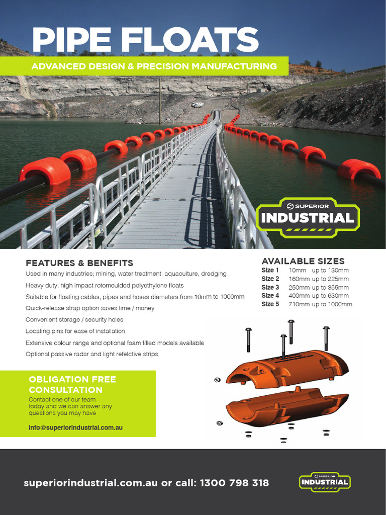 Superior Industrial Pipe-Floats-2 | PDF | Buoyancy | Pipe (Fluid Conveyance)
