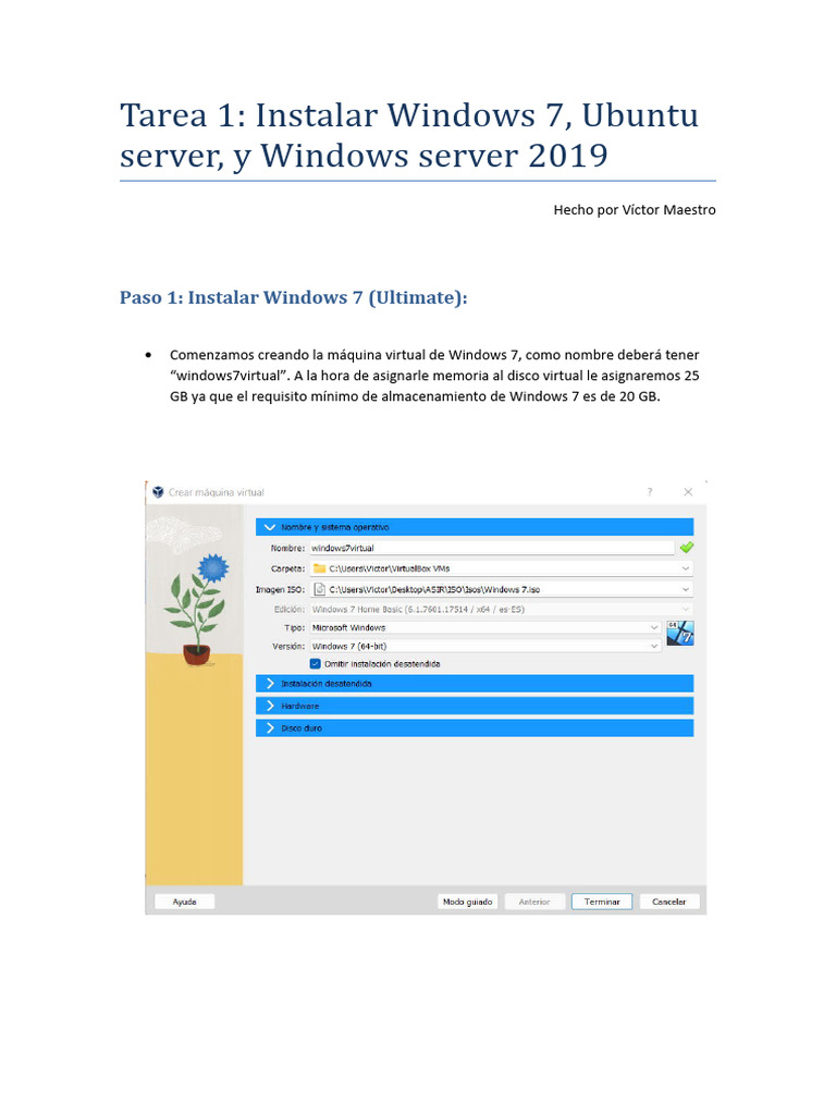 Manual de Instalación 3 SO Victor Maestro | PDF | Cubierta segura ...