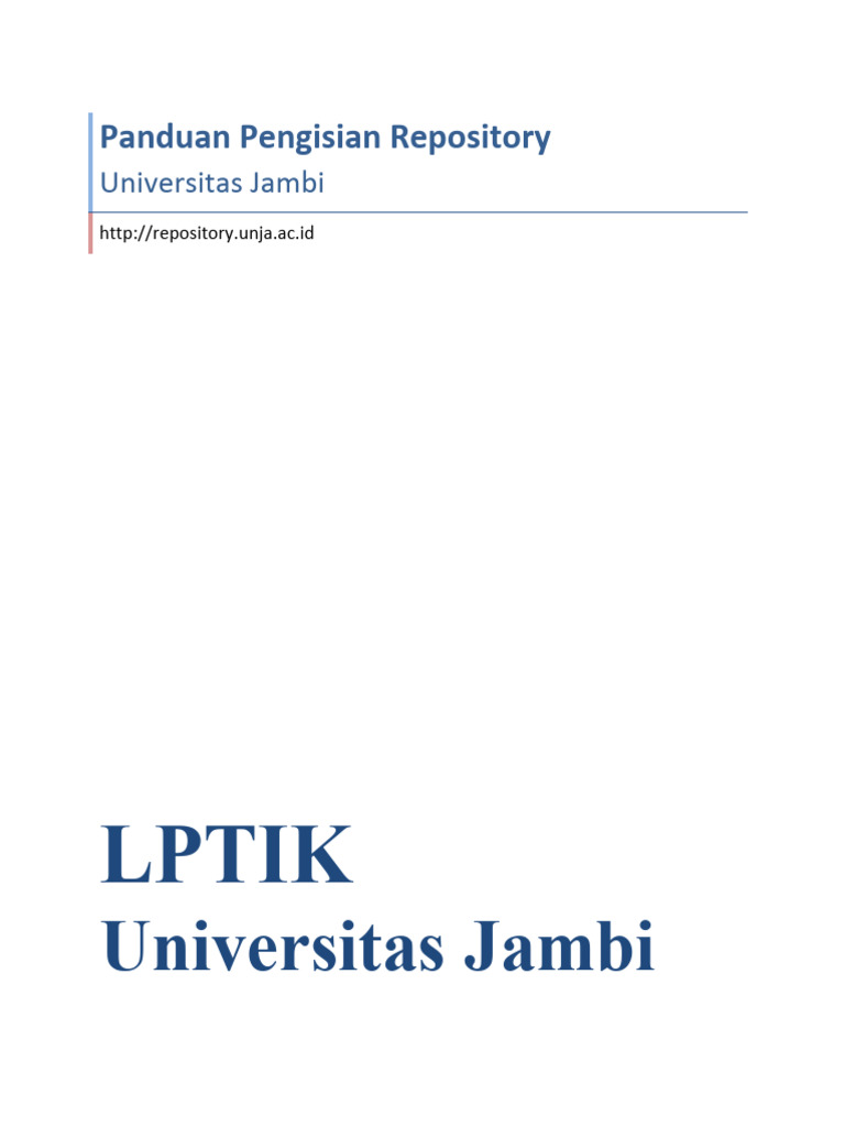 Panduan Teknis Repository | PDF
