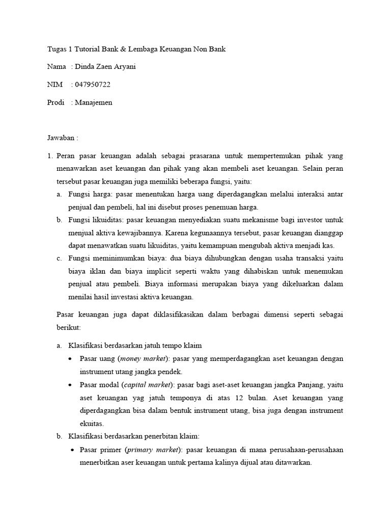 Tugas 1 EKSI4205 - Dinda Zaen Aryani | PDF