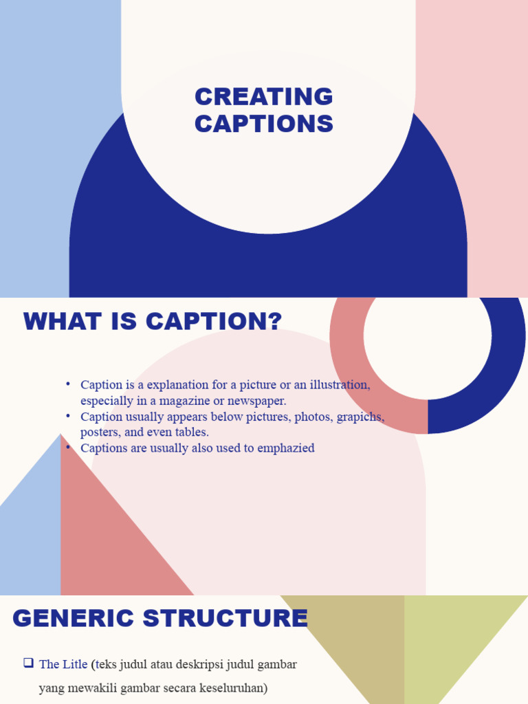 Creating Caption | PDF