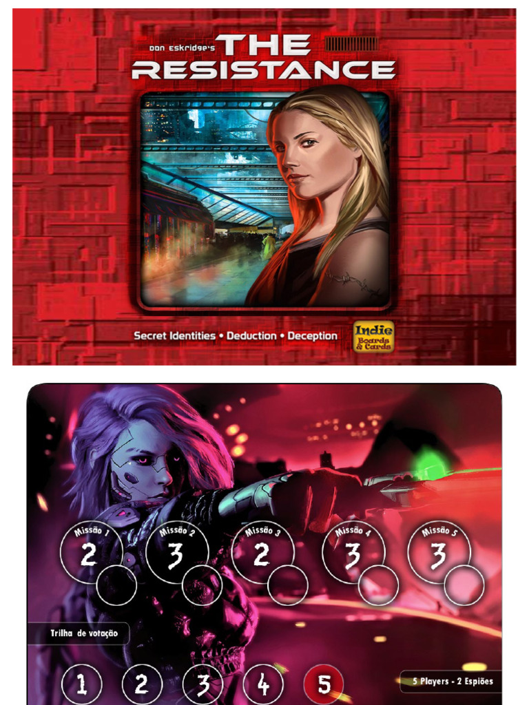 Cartas e Board Game The Resistance | PDF