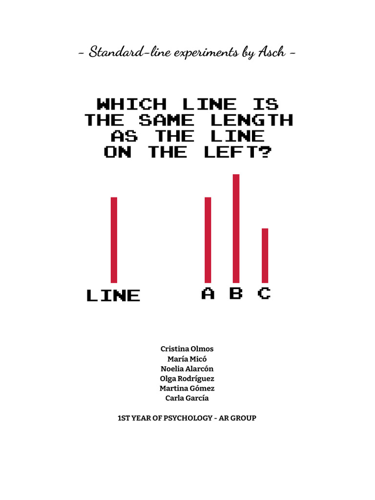 Standard-Line Experiments by Asch | PDF | Conformity | Experiment