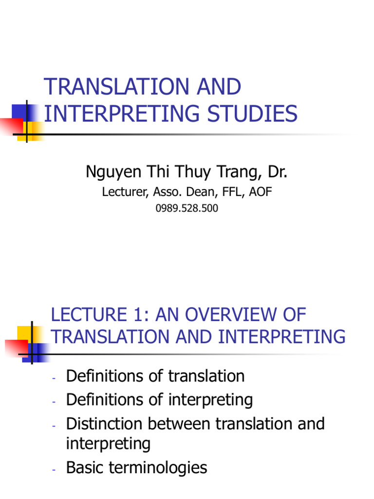 slide biên dịch | PDF | Translations | Language Interpretation