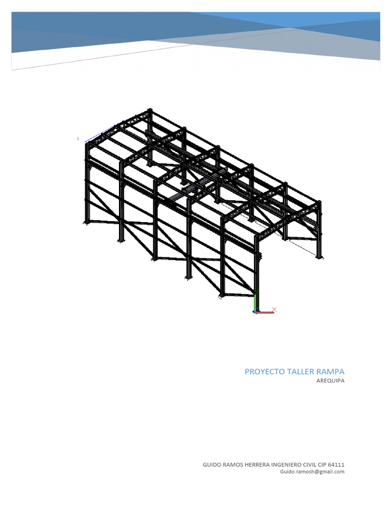 Memoria de Calculo Taller Rampa | Descargar gratis PDF | Ingeniería estructural | Resistencia de ...