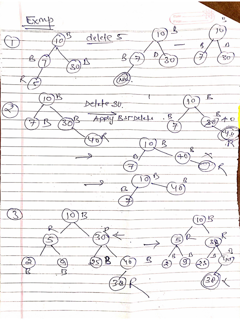 Red Black Tree Question and Assignment | PDF